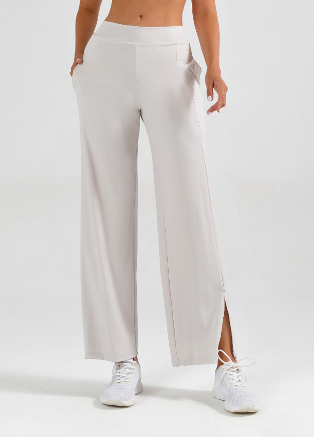 Split Hem Wide Leg Pants – lasculpte